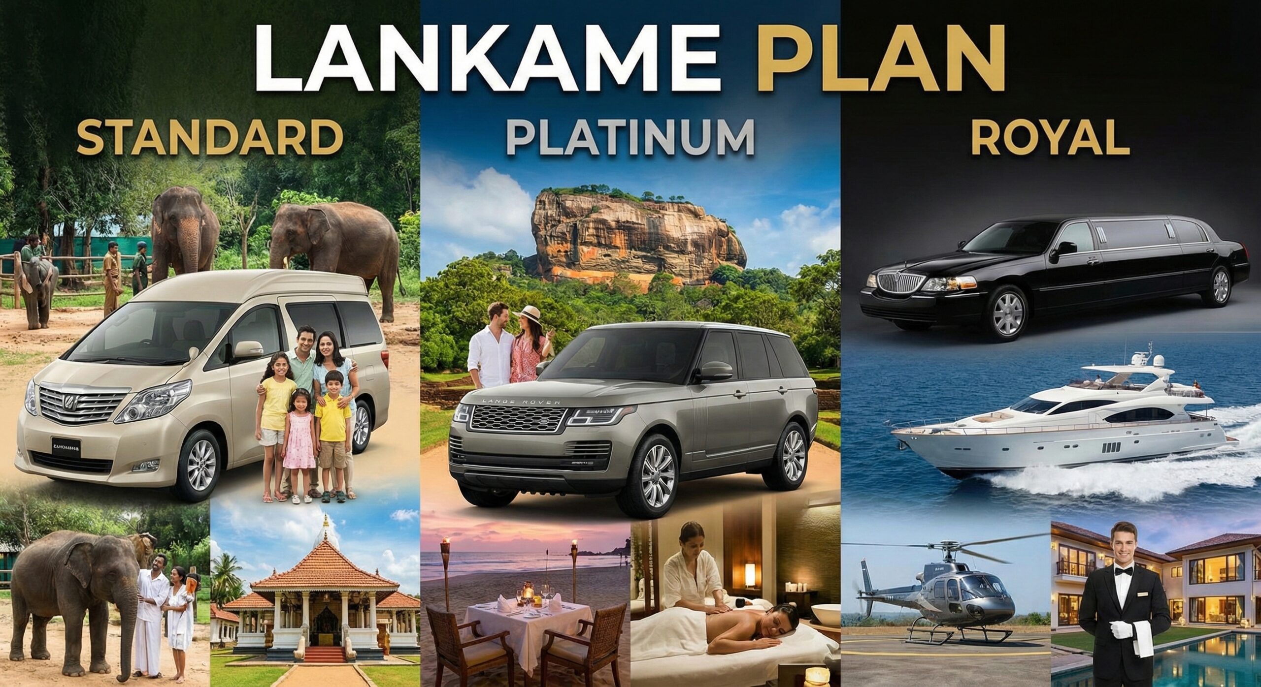 Sri Lanka Private Charter Service “LankaMe” Plan Details (Standard ...